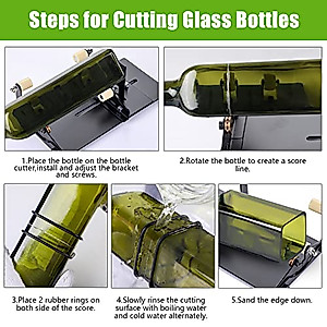 DoreenBow Arc Glass Bottle Cutter DIY Bottle Cutting Tool Kits for Different Angles, Square Round Oval Bottles Wine Beer Whiskey Champagne Bottles Cutting Machine