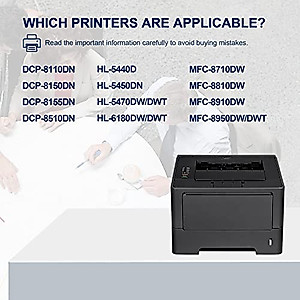 GRATLOV (8,500 Pages) TN750 4-Pack Toner Cartridge Compatible TN-750 TN-720 Black High Yield Toner Replacement for Brother TN750 HL-5450DN HL-5470DW/DWT HL-6180DW/DWT DCP-8110DN DCP-8150DN Printer