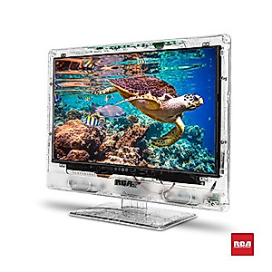RCA 15” Clearview HDTV | J15SE820 Transparent LED HD Television, High Resolution Wide Screen Monitor w/HDMI, VGA, Including Full Function Remote.