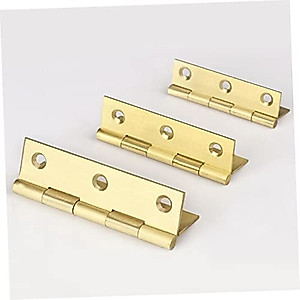 Housoutil 12 PCS Heavy Duty Hinges Door Hinges Spring Hinge Cabinet Hinges Brass Hinges Bearing Cabinet Hinge Hinges for Door Interior Hinges Wooden Box Silent Door Jewelry Box Copper Door