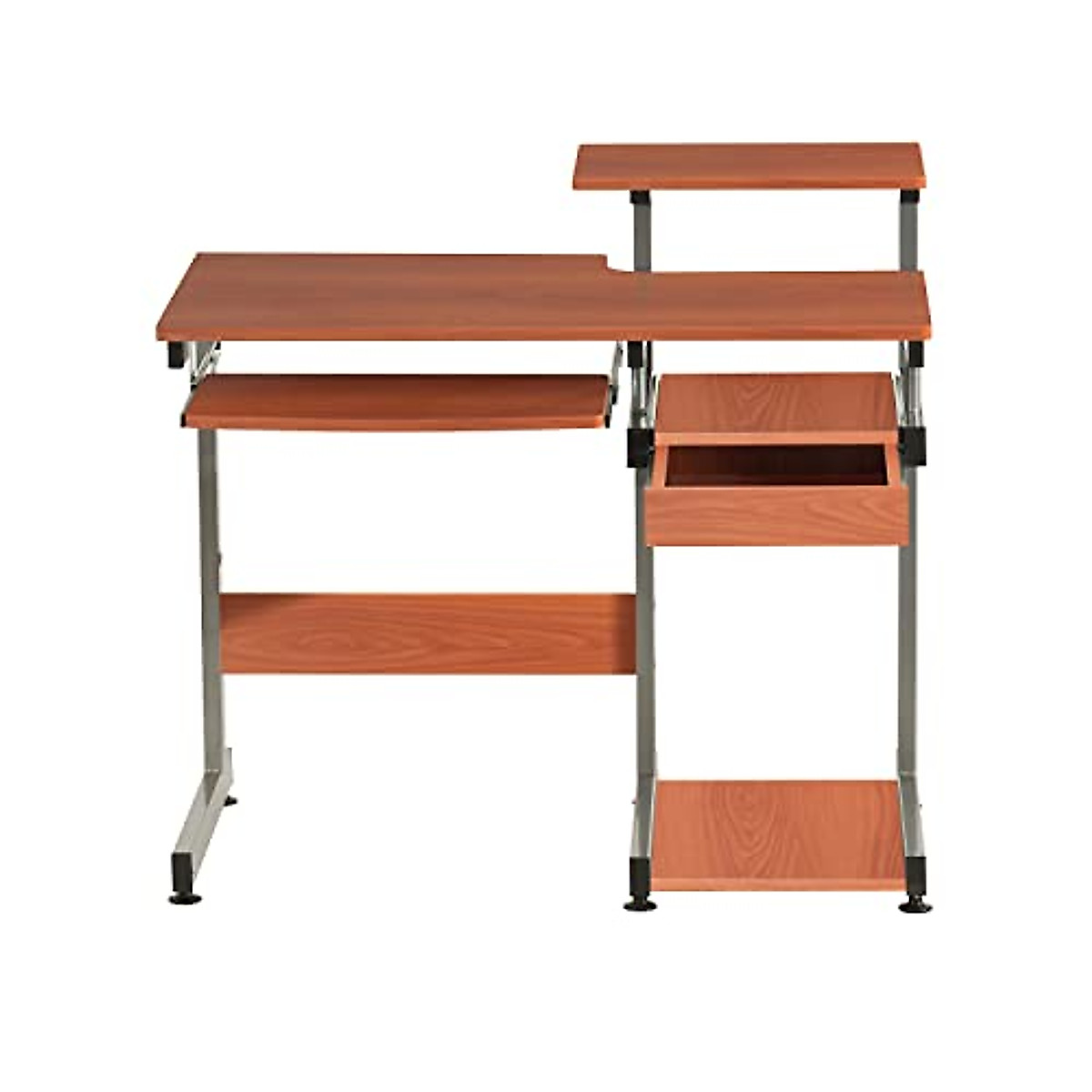 Techni Mobili Complete Computer Workstation Desk, 38" W x 22" D x 35" H, Woodgrain