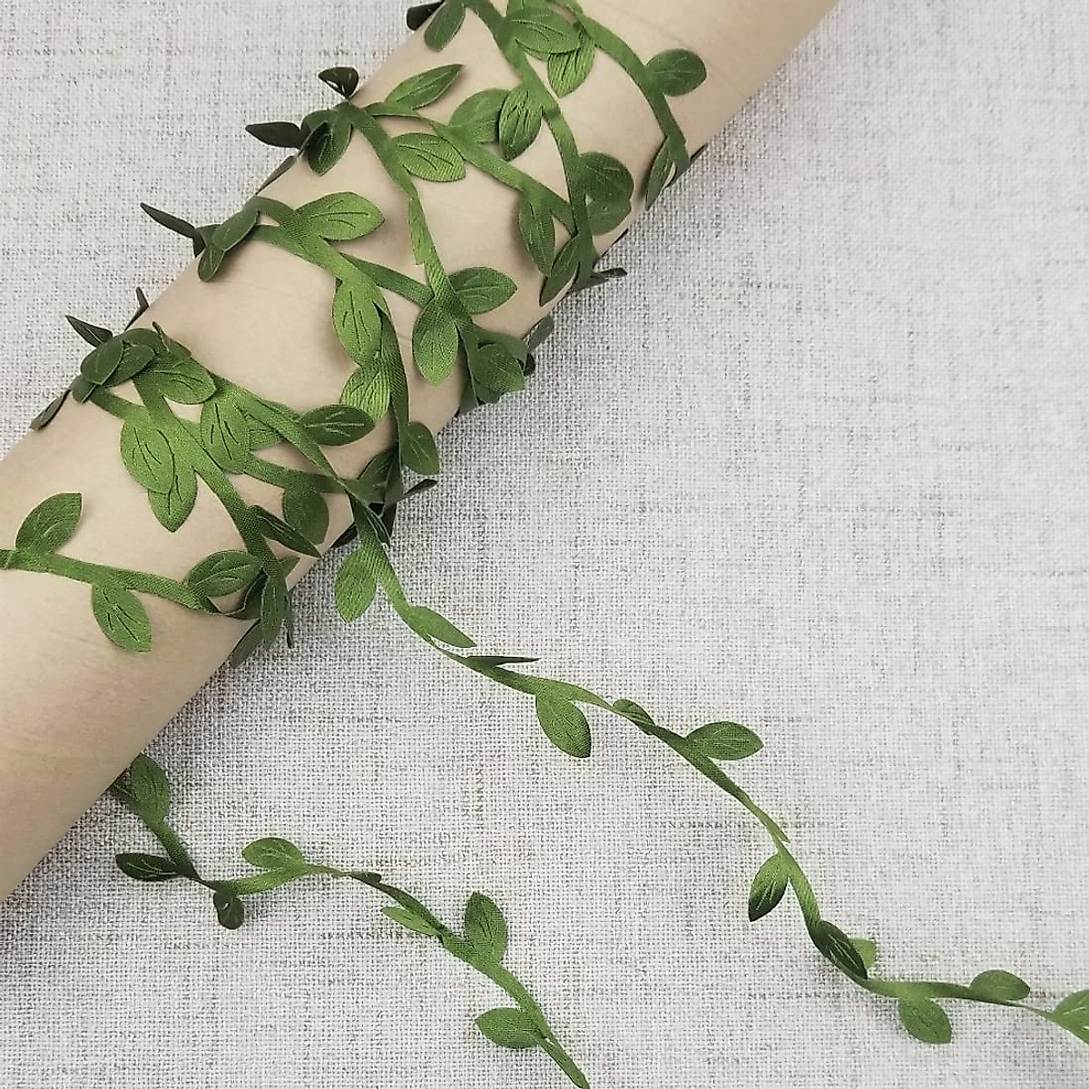 Elane 3 Rolls 10 Yards Decorative Ribbon,Gold Ribbon for Gift Wrapping Ribbon Green Ribbon for Gift Wrapping,Green Leaf Ribbon