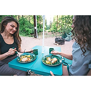 Stansport Picnic Table and Umbrella Combo - Green (615)