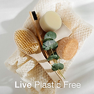 Shampoo Bar and Conditioner Bar Travel Set, Lemongrass & Gillyflower for Dry Hair, Sulfate Free, Palm Oil Free, Plastic Free, Eco-Friendly Natural Solid Bars