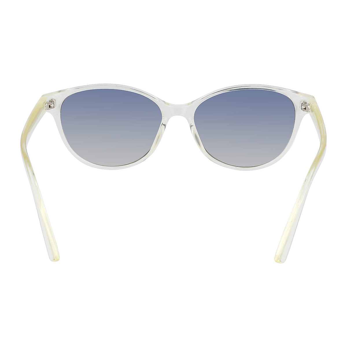 Calvin Klein Women's CK20517S Cat Eye Sunglasses, Crystal Pale Yellow, 56/15/140
