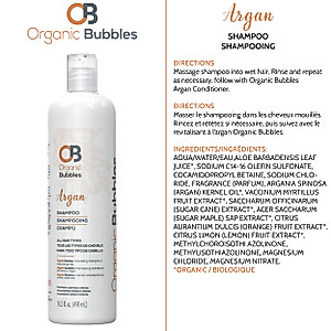 Organic Bubbles Argan – Vegan and Made in Canada (Shampoo)