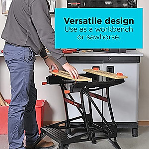 BLACK+DECKER Portable Work Bench and Vise (WM225-A)