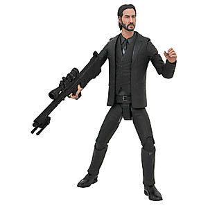 Diamond Select Toys John Wick Select: Chapter 2 Black Suit Action Figure, Multicolor
