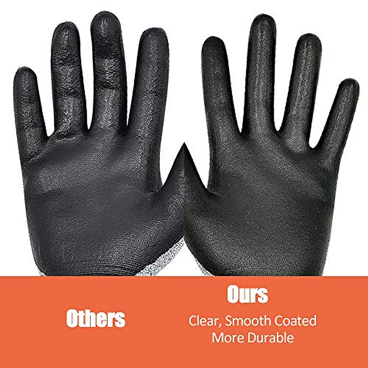 Ultra Durable Safety Work Gloves for Women Men, Seamless Knit Non-Slip Elastic Nylon Gloves, Power Grip, 3D Comfort Stretch Fit, Smart Touch Screen, Breathable, Abrasion, Antistatic, Small