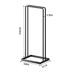 Ainstru Hanger Organizer Stacker Clothes Hanger Storage Up to 65 Velvet Hangers for Closet Laundry Room, Metal Hanger Holder Rack for Adults or Children Clothes Hangers