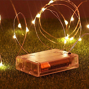 Metaku Fairy Lights Battery Operated 10Ft/3M 30 LED String Lights Twinkle Christmas Lights Indoor Decorative Mini Lights for Home Bedroom Garden Wedding Party Festival Decorations
