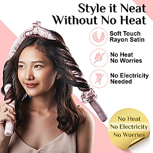 Solkatt. Heatless Curling Rod Headband, No More Heat for Curly Hair, Sleep in with Cute Scrunchies and Wake Up to the Perfect Wavy Hair, Soft Rods Comfortable to Sleep in Soft Waves, Easy to Use