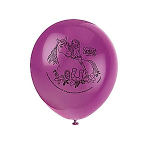 Unique Industries Spirit Riding Free Latex Balloons - 12" | Assorted Colors | 8 Pcs
