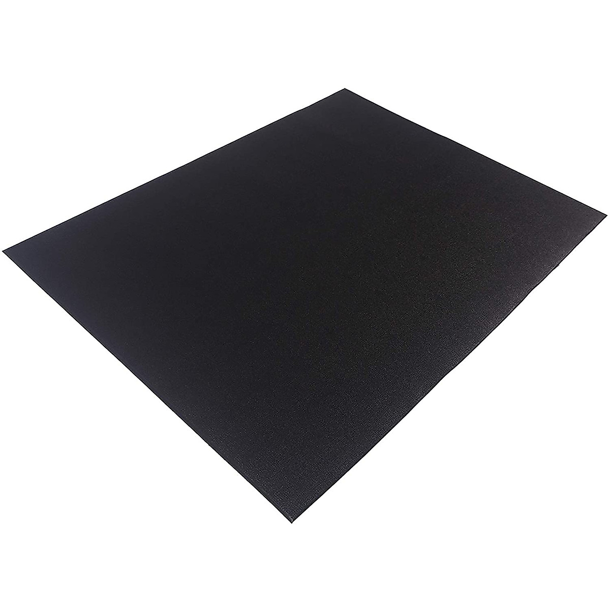 CAP Barbell Premium Stationary Bike Mat, Exercise Equipment Mat, Home Gym Floor Protection, Black, Pebble Design, 48" x 36" x ¼”, Square Edges