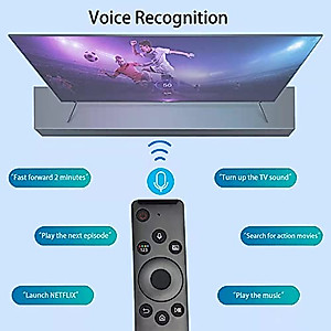 New BN59-01298G BN59-01298H Voice Remote Control Compatible with Samsung QLED TV Q6 Q7 Q8 Series Replacement Controller with Batteries