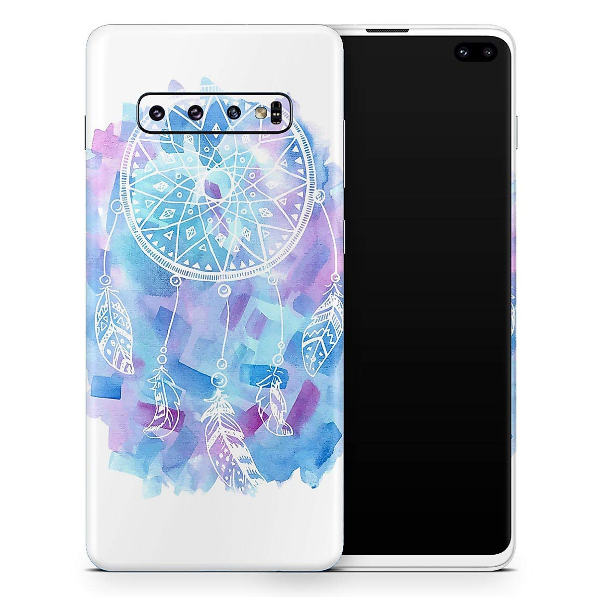 DesignSkinz Watercolor Dreamcatcher Protective Vinyl Decal Wrap Skin Cover Compatible with The Samsung Galaxy S20 (Screen Trim & Back Glass Skin)