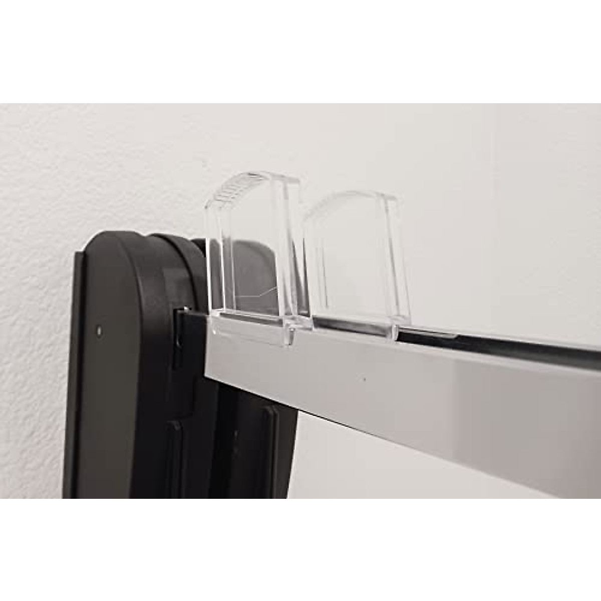 Servetto ClosetPro Central Wall-Mounted Soft-Close Wardrobe Lift Expanding Steel Tubing with Black Plastic Housing, 22 lb Weight rating (For 25 9/16" - 45 1/4"), Made in Italy