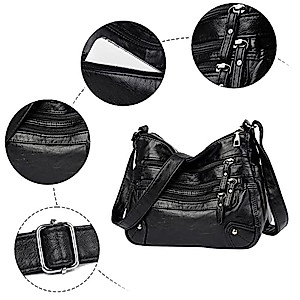 YIMINI 2023 Leather Crossbody Bags for Women Shoulder Bags Tote Bag Beach Bag Ladies Handbags Weekender Travel Gift Bags