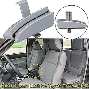 Kallia Kerman Center Console Latch for 2005-2012 Toyota Tacoma Gray Console Lid Lock Replace 58910AD030B0 (Gray)