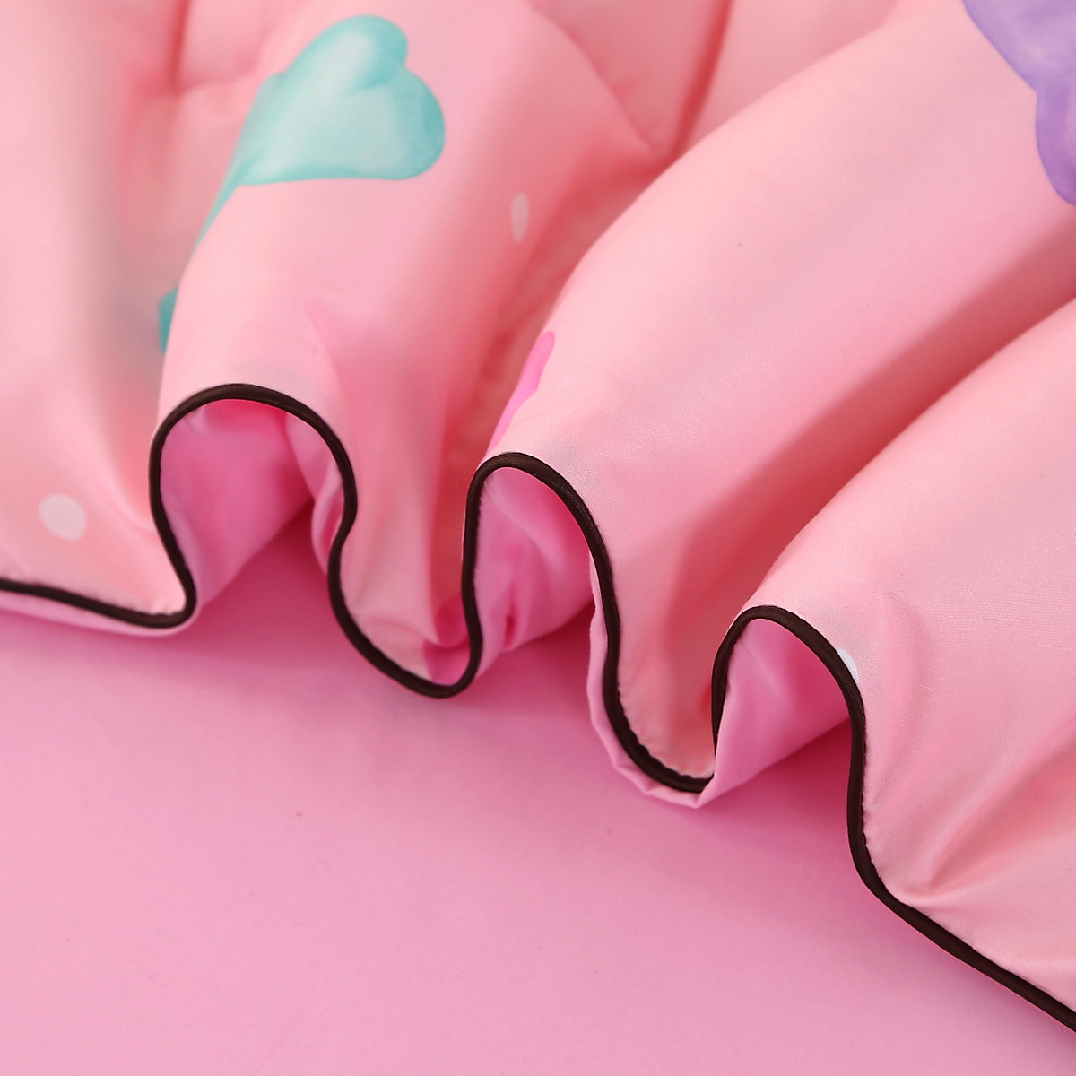 Wowelife Unicorn Toddler Bedding Set for Girls, Rainbow 4 Piece Toddler Bed Sheets Sets Pink Toddler Comforter Set Kids Bag in A Bag with Comforter, Flat Sheet, Fitted Sheet and Pillowcase, Pink