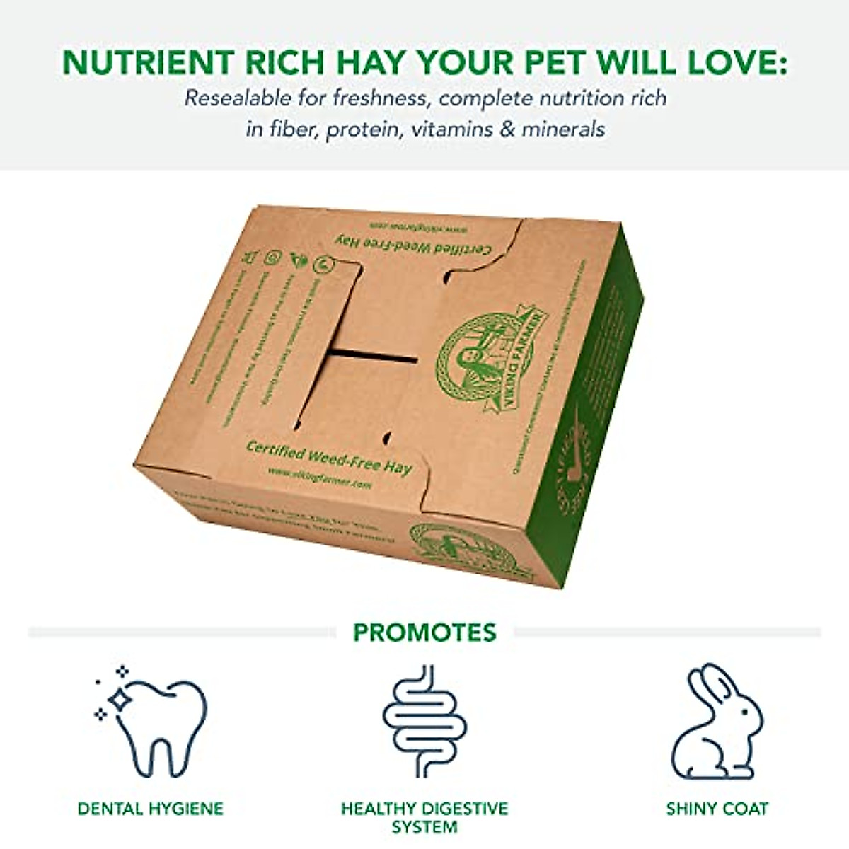 Viking Farmer 1st Cut Timothy Hay, 8 lbs