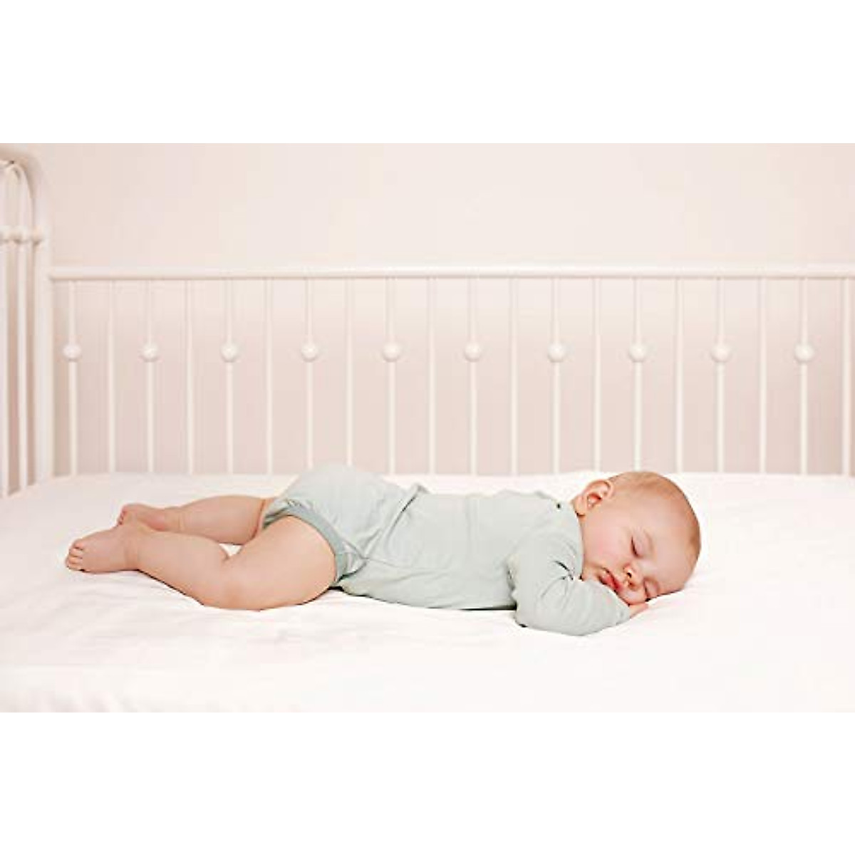 Pure Bamboo Sheets - Bamboo Crib Fitted Sheet (52"x28"x6") for Girls and Boys - 100% Organic Bamboo, Luxuriously Soft, Ultimate Cooling, Fits Standard Size Crib Mattress (Pink)