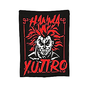 Anime Baki The Grappler Blanket Tapestry Sofa Office Bedroom Throw Blankets Super Soft Cozy Microfiber Blanket Bedding 40"X30"