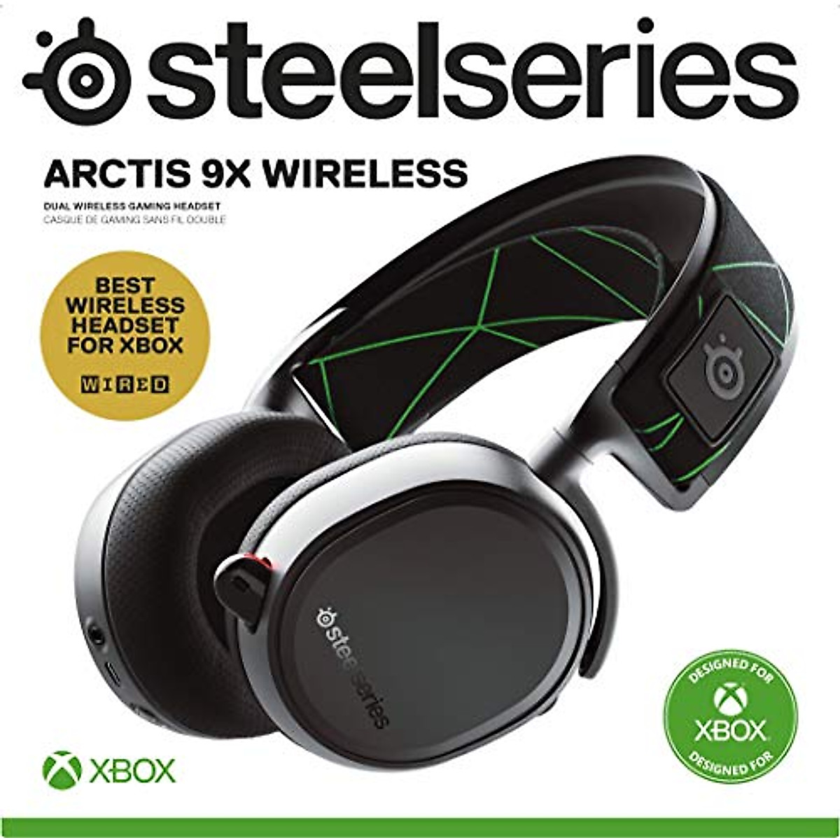 SteelSeries Arctis 9X Wireless Gaming Headset – Integrated-Xbox Wireless + Bluetooth – 20+ Hour Battery Life – for-Xbox One and Series X