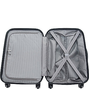 Kenneth Cole REACTION Out of Bounds Lightweight Hardshell 4-Wheel Spinner Luggage, Rose Gold, 20-Inch Carry On