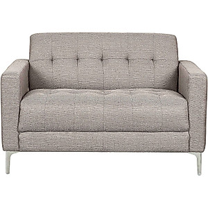 Global Industrial Fabric Upholstered Loveseat, 49-1/4"W, Tan