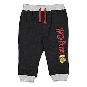 Harry Potter Newborn Baby Boys 3 Pack Jogger Pants Gryffindor 6-9 Months Multicolor