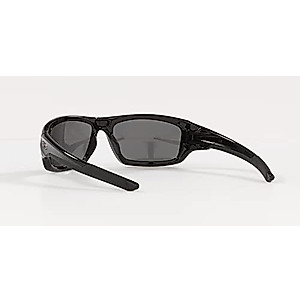 Oakley Men's OO9236 Valve Rectangular Sunglasses, Black/Grey Black Iridium Polarized, 60 mm