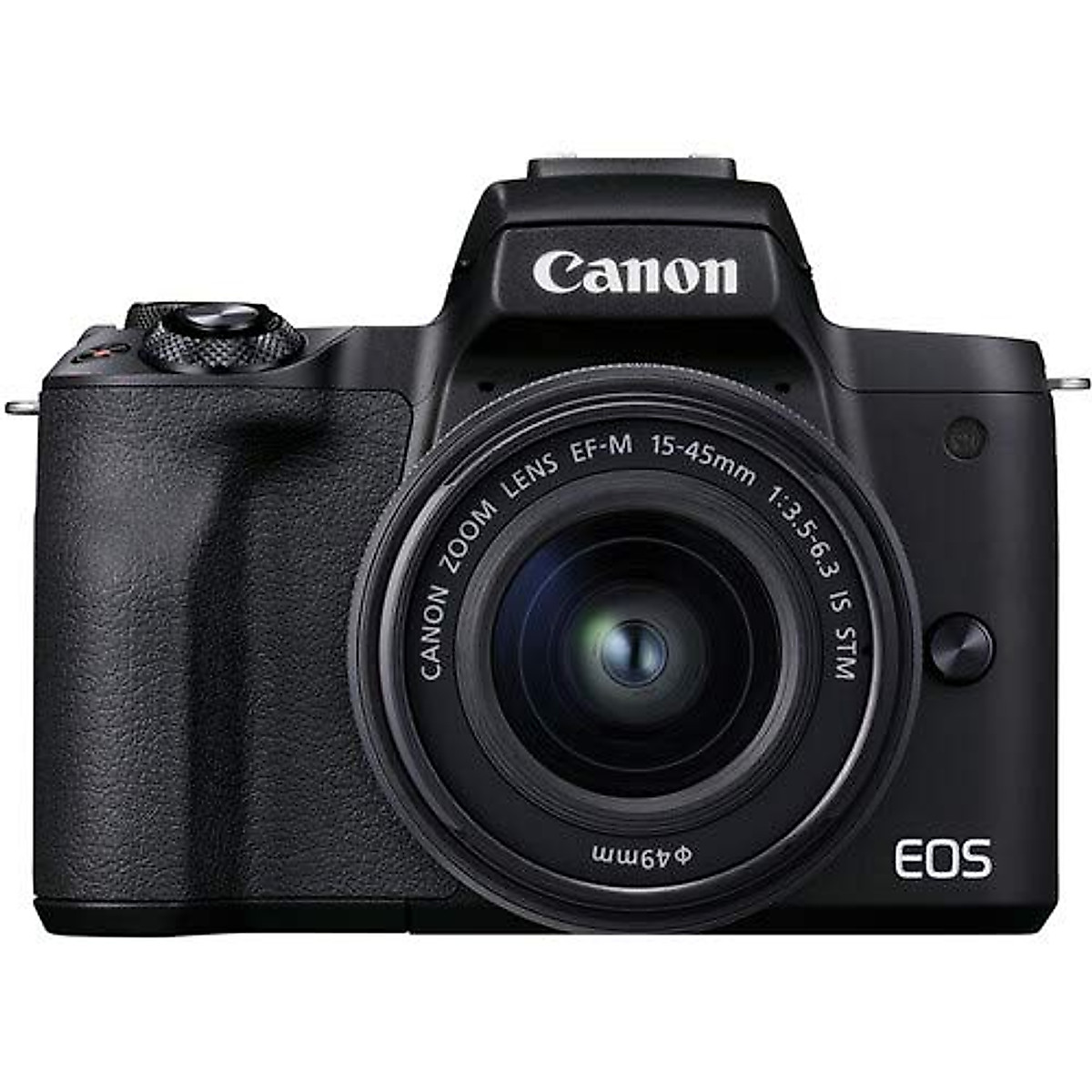 Canon Intl. EOS M50 Mark II Mirrorless Digital Camera with 15-45mm Lens Bundle (Black)+ EF-M 55-200mm f4.5-6.3 is STM Lens & 500mm Preset Lens + 32GB Memory + Filters + Monopod + Professional Bundle