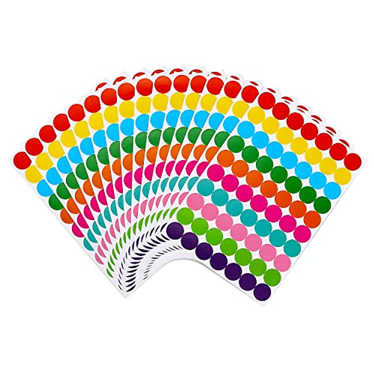 Tamaki 1120 Pack Dot Stickers - Vibrant Color-Coding for Office & Classroom