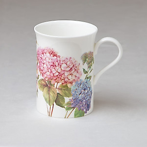 Grace Teaware Bone China Coffee Tea Mugs 9-Ounce, Assorted Set of 4 (Beautiful Garden)