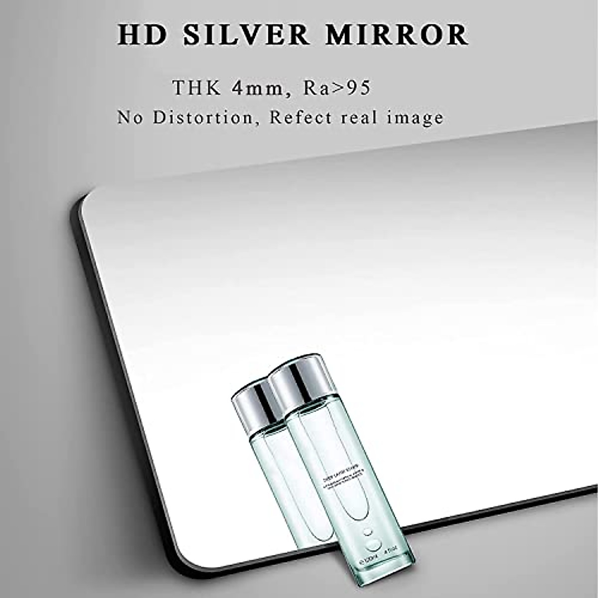 MEETDH Bathroom Mirror 30x40, Black Metal Mirror for Wall 30 x 40 inch, Rectangle Wall Mounted Mirror, Large Vanity Mirror, Wall Mirror for Bedroom, Living Room