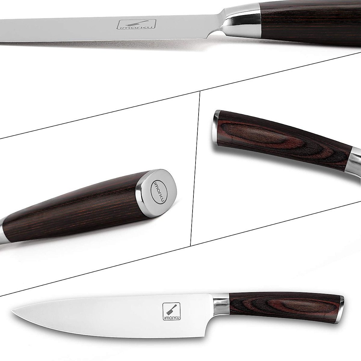 imarku Japanese Chef Knife - Pro Kitchen Knife 8 Inch Chef's Knives High Carbon Stainless Steel Sharp Paring Knife with Ergonomic Handle, Useful Kitchen Gadgets 2023