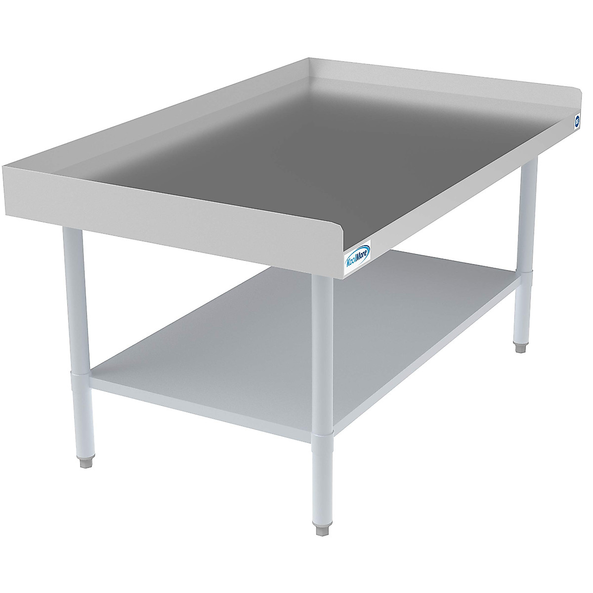 KoolMore EQT-163048 16 Gauge Stainless Steel Commercial Equipment Stand - 30 x 48 Heavy Duty Griddle Stand with Undershelf
