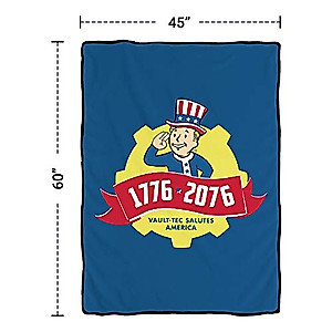JUST FUNKY Fallout Nuka-Cola Round Fleece Blanket, Throw, Decor, Bedding [45 x 60 inches]