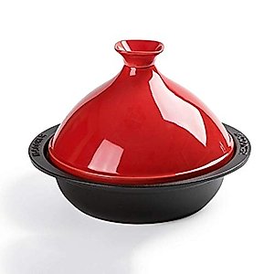 JAHH Chef's Classic Enameled Cast Iron Round Covered Casserole, Red Wok，Soup Pot，Frying Pan (Color : white-Dinosaur Doodle4)