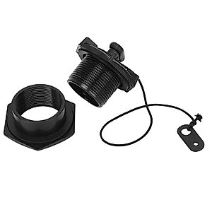 Keenso Dinghy Drain Valve, Durable Inflatable Valve Adapter Multifunctional Air Valve for Inflatable Boat Hex Drain Valve for Yacht Inflatable Dinghy Fishing Boat Kayak Canoe PVC Lightweight