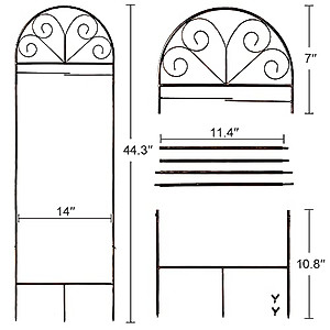 YEAHOME Garden Flag Holder Stand - Weather-Proof Yard Flag Pole Premium Metal Powder-Coated Garden Flag Arbor, Garden Flag Stakes Outdoor Decor for for American Flag, All Seasons Garden Flags