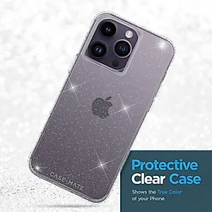 Case-Mate iPhone 14 Pro Max Case - Sheer Crystal [10FT Drop Protection] [Wireless Charging Compatible] Luxury Cover with Cute Bling Sparkle for iPhone 14 Pro Max 6.7", Anti-Scratch, Shock Absorbent
