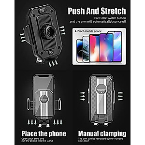 2023 New Sucker Car Phone Holder - Universal Phone Mount Dashboard Windshield Window Cell Phone Mount Super Adsorption Phone Holder with Robot Arm Car Phone Holder Automobile Fit for iPhone Smartphone