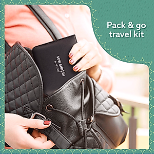 ﻿﻿ARTIKA Sewing Kit for Adults and Kids - Small Beginner Set w/ Multicolor Thread, Needles, Scissors, Thimble & Clips - Emergency Repair and Travel Kits - Sewing Accessories and Supplies