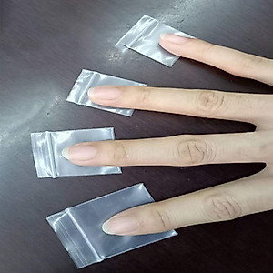 BENBOR 200Pcs Plastic Sealed Bag Clear Thickened Food Storage Packing Bag Jewelry Reclosable Self Seal Bags Ziplock Bag 2.5 * 3cm