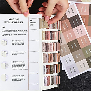Spanish Earth Tone Bible tabs, Large Print Laminated Bible tabs for Women and Men, Easy to Read, Easy to Apply, Bible Journaling Tabs