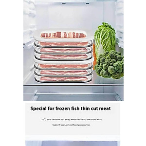 GXNNQ Food Storage Boxes with Lid,Bacon Lunch Meat Container for Refrigerator, Meal Prep Containers,for Salami, Cold Cuts, Turkey, Bologna, Deli and Luncheon Meat, BPA Free (3 layer 2pcs)