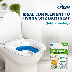 Hemorrhoid Treatment Sitz Bath Salt Natural Soaking Blend - Epsom Salt with Pure Essentials Oils for Fissure, Postpartum Care, Bartholin Cyst Treatment - Essential Mix for Self Care - 1 Pack - 14.1 oz