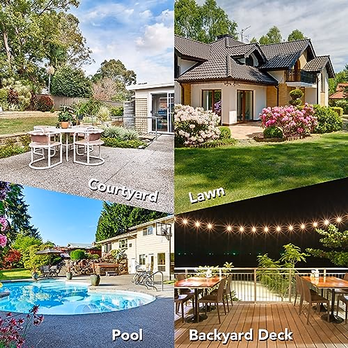 BBQ Gazebo Canopy Patiojoy 10'x10' Outdoor Patio Hardtop Gazebo Double Steel Roof Solid Wood Frame Grill Gazebo Shelter for Patio, Garden